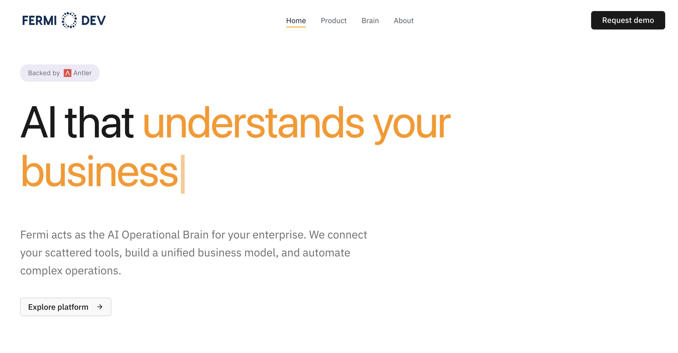 Fermi Dev - AI Operational Brain for Modern Enterprises